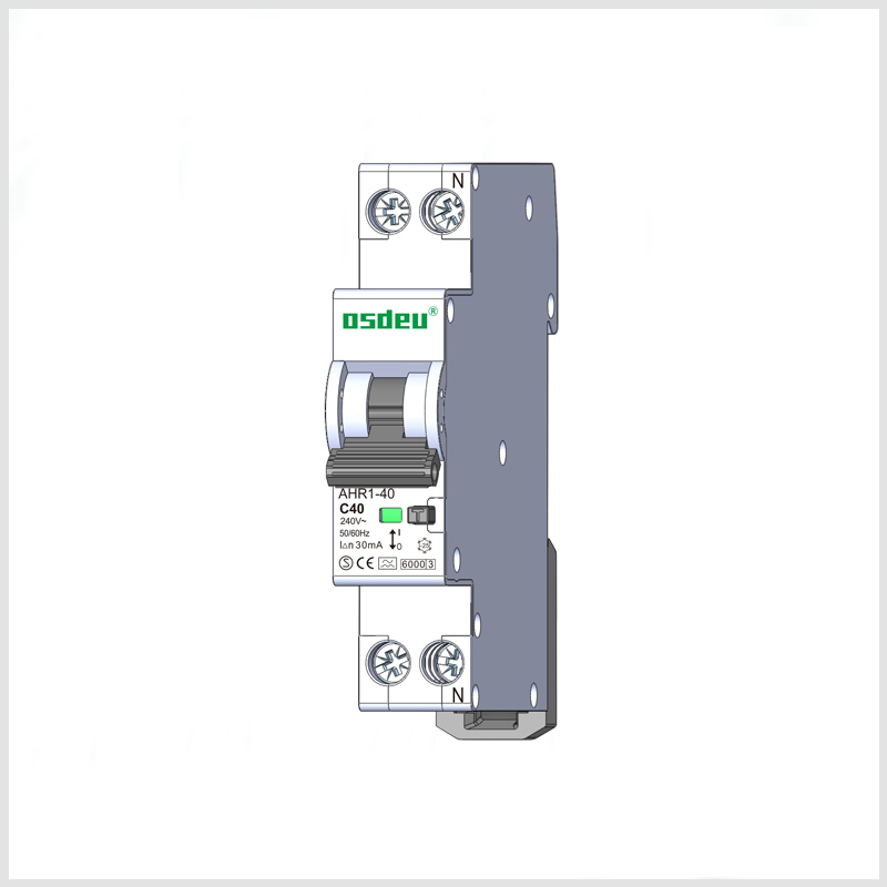 18mm,single Module residual current circuit breaker , with , overload protection 6kA , 1P+N ...